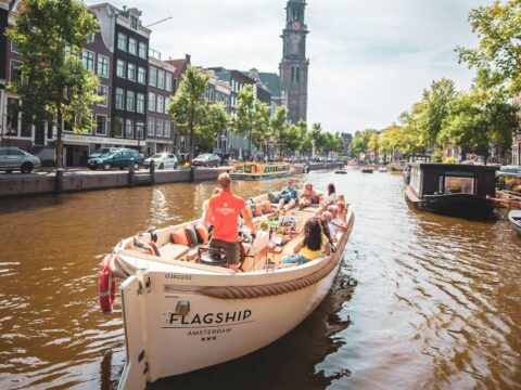 Kanalfahrt Amsterdam offenes Boot Flagship Anne Frank Haus - Canal Tour ...
